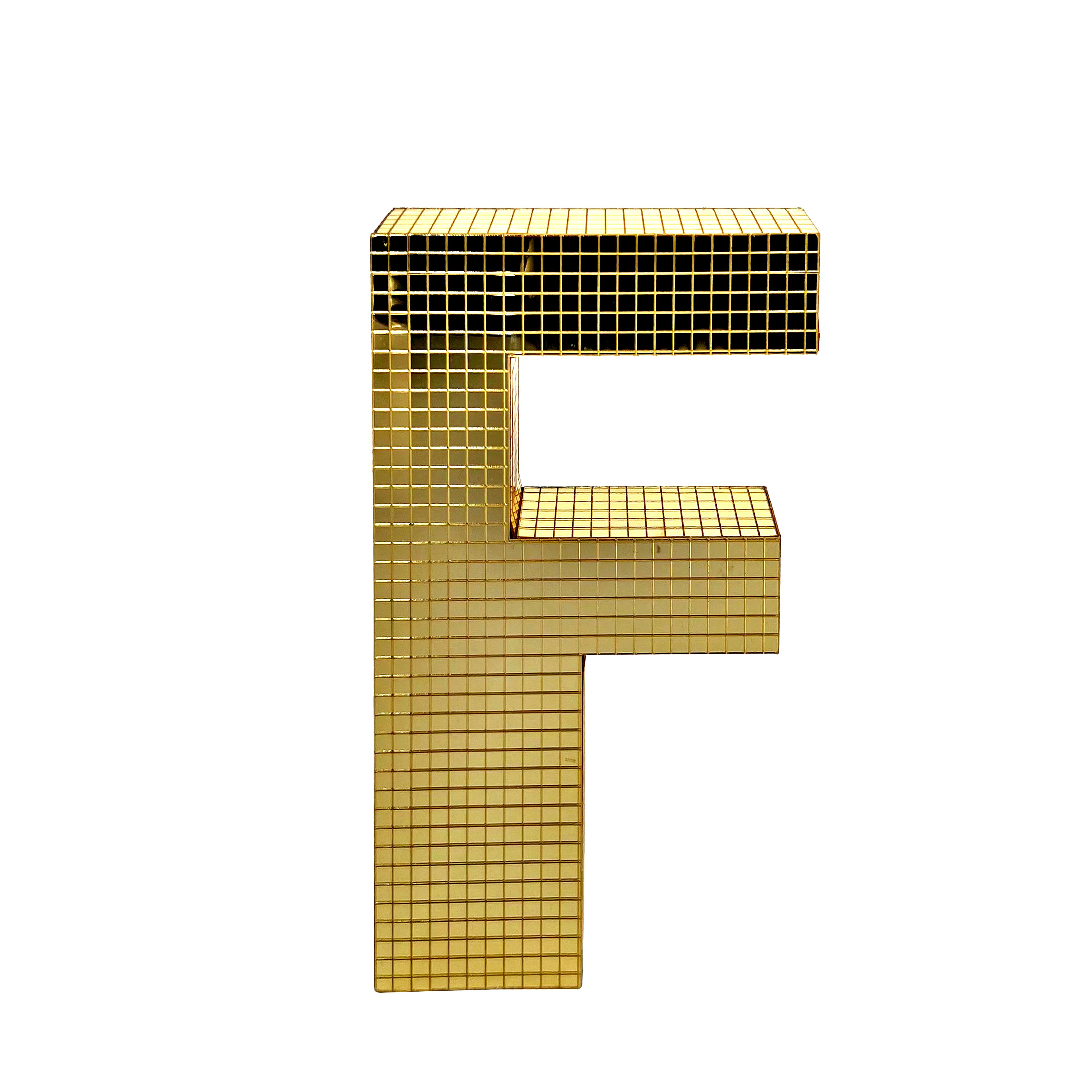 7.75" Gold Disco Tabletop Monogram Letter by Ashland® | Michaels