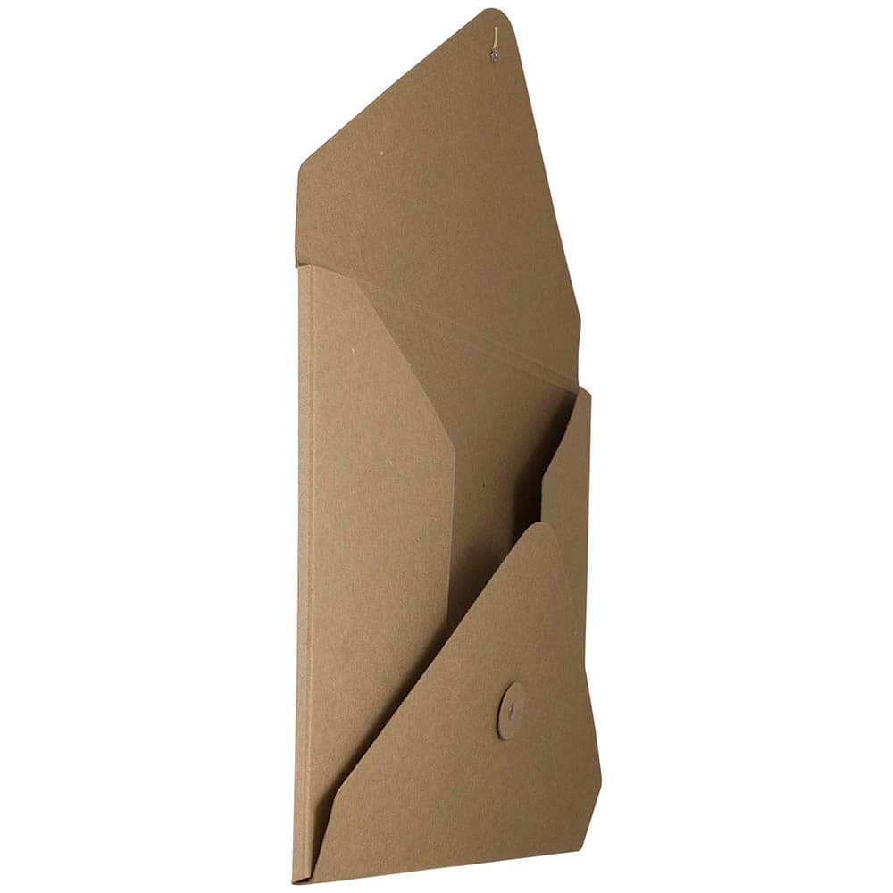 JAM Paper Natural Kraft Button and String Tie Portfolio 9.5" x 12.25 ...