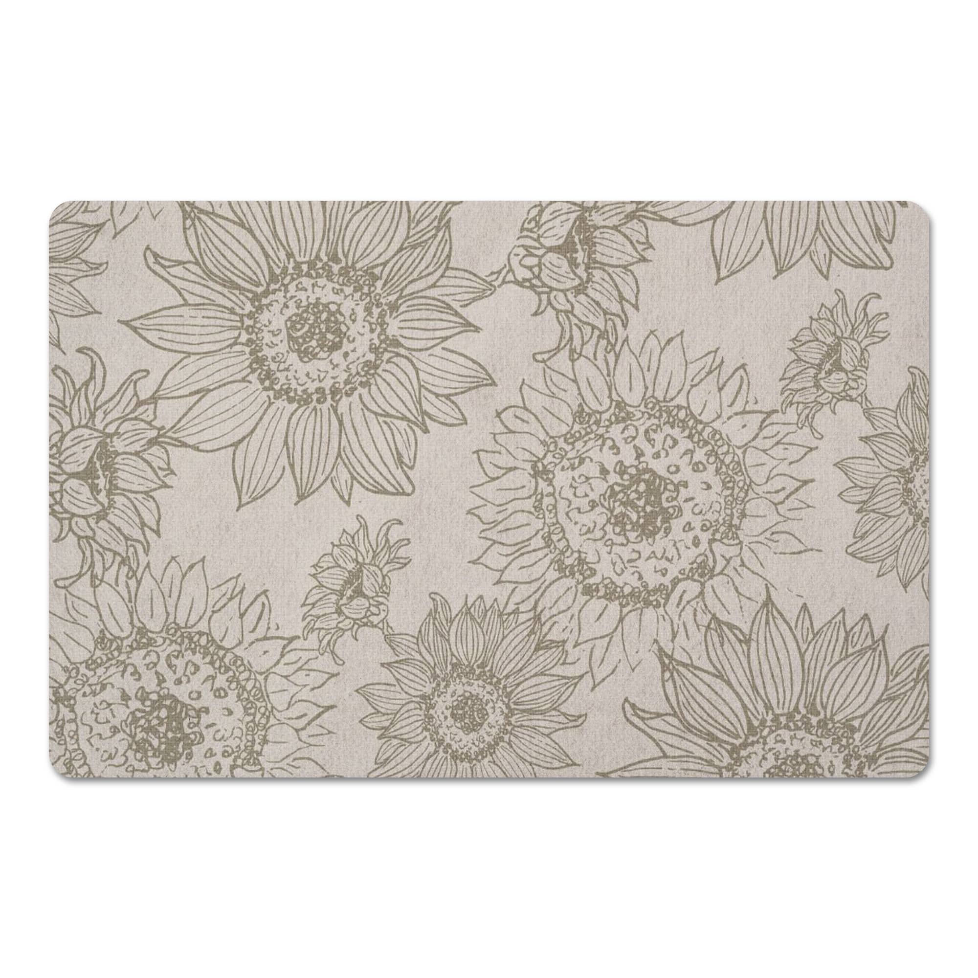 Large Sunflower Head Floor Mat | Michaels