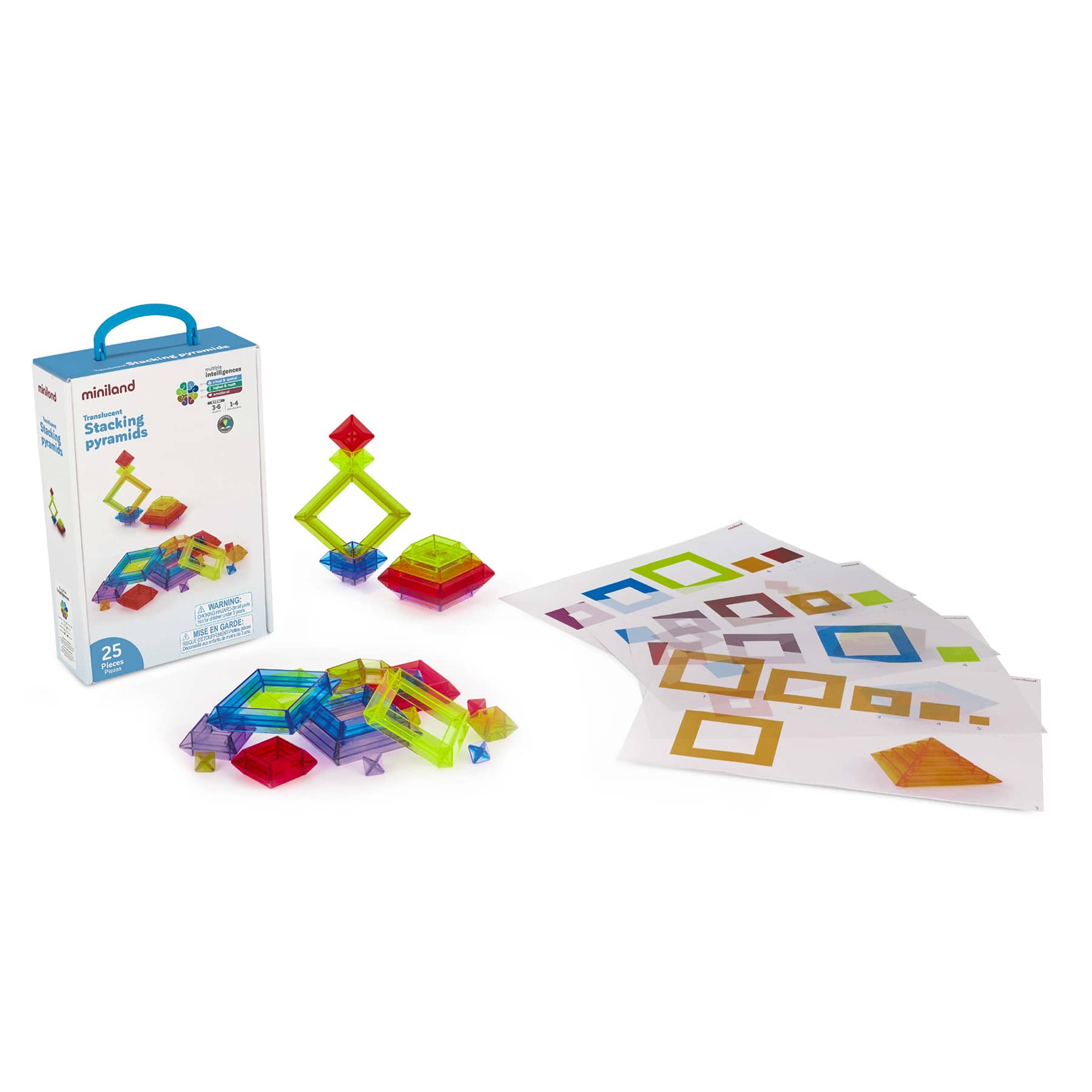 Miniland Translucent Stacking Pyramids | Michaels