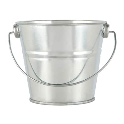 3" Silver Metal Buckets by Celebrate It™, 5ct. | Michaels