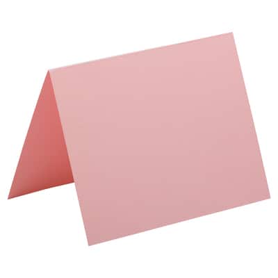 JAM Paper 4.375" x 5.438" Baby Pink Pastel Base Blank Foldover Cards ...