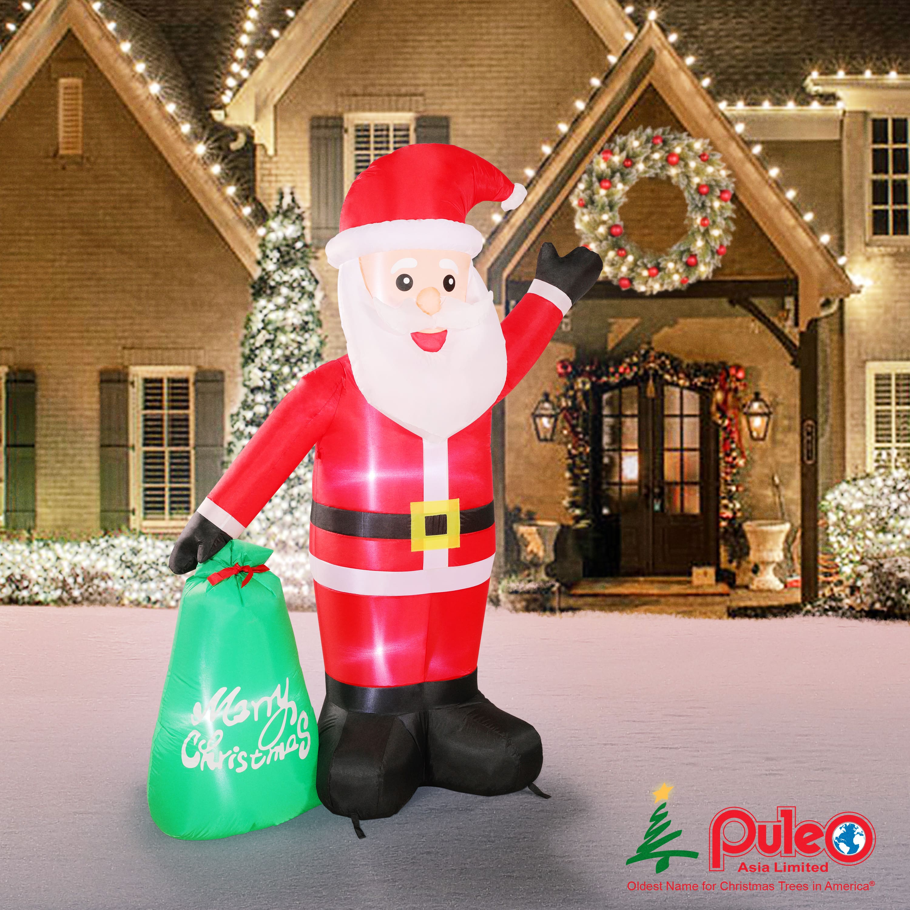 6ft. Inflatable Christmas Santa with Warm White LED Lights | Michaels