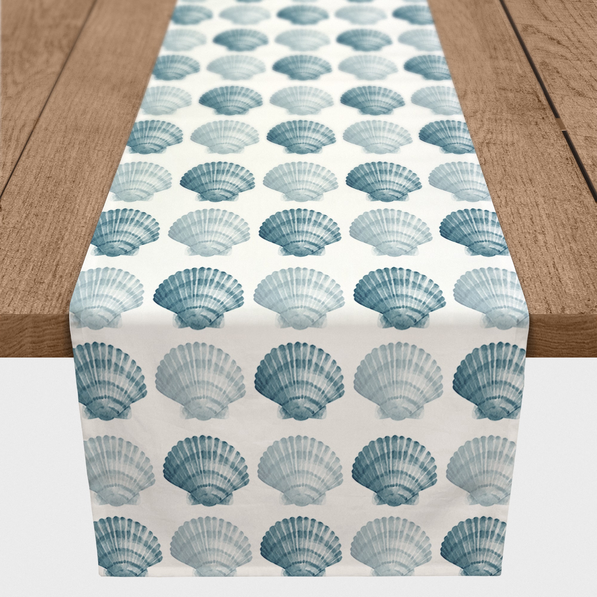 Blue Seashells Twill Table Runner | Michaels