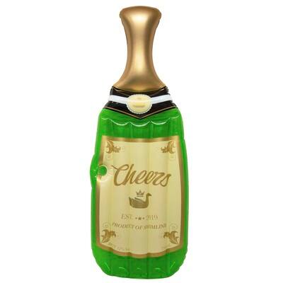 94" Green & Gold Champagne Bottle Swimming Pool Float | Michaels