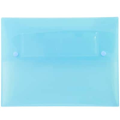 JAM Paper 9.5" x 12.5" Plastic Portfolio with Two Button Snap Closure ...