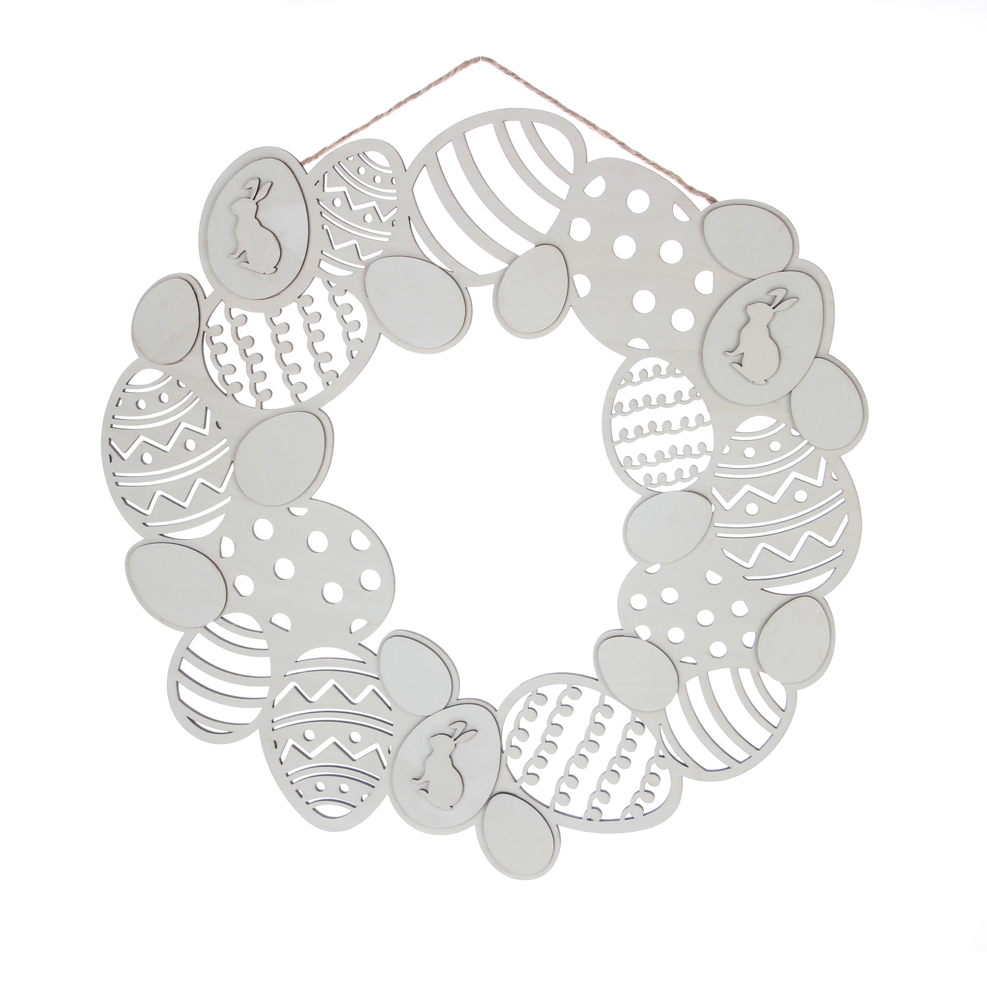 16" Egg Wreath DIY Plywood Décor by Make Market® | Michaels