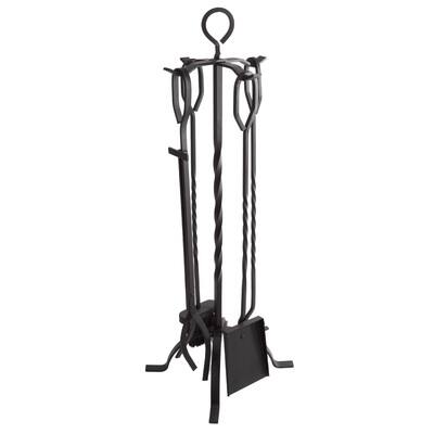 Hastings Home Black Fireplace Tool Set & Stand | Michaels