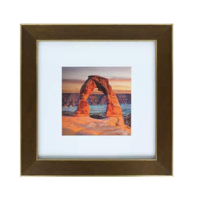 Gallery™ Walnut & Gold Trim Frame with Mat by Studio Décor® | Michaels