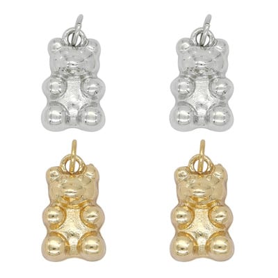 Silver & Gold Metal Gummy Bear Charms by Bead Landing™ | Michaels
