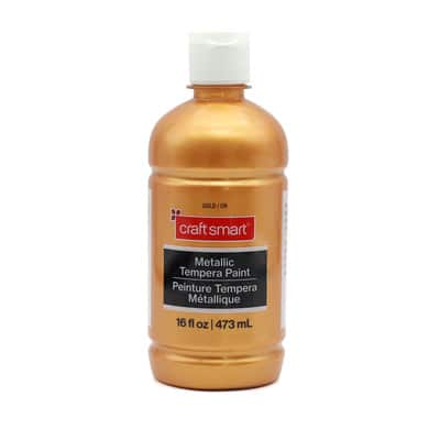 16oz. Metallic Tempera Paint by Craft Smart®, Color: Gold | Michaels