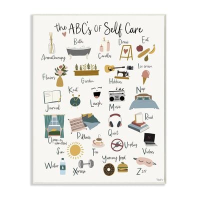 Stupell Industries ABCs of Self Care Wall Plaque | Michaels