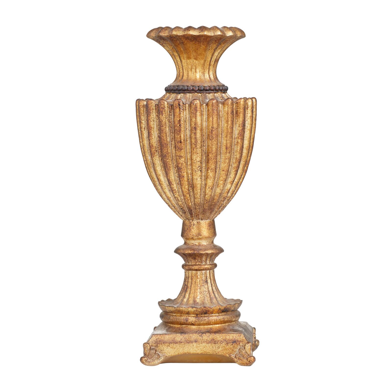 Gold Polystone Traditional Vase, 18" x 9" x 7" | Michaels