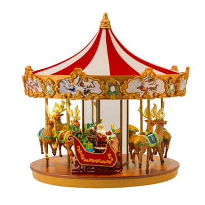 12" Lighted Very Merry Carousel | Michaels