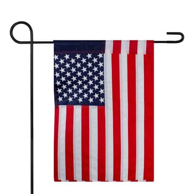 Patriotic Americana Embroidered Outdoor Garden Flag, 12.5" x 18" | Michaels