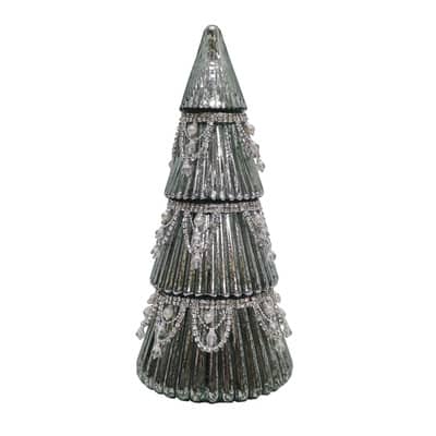 LED Glass Crystal Tree Tabletop Décor by Ashland®, Size: Small, Color ...