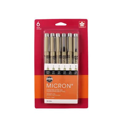 Pigma® Micron® Black Pen Set | Michaels