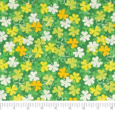 SINGER® St. Patrick's Day Shamrock Cotton Fabric | Michaels