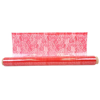 JAM Paper Victorian Lace Floral Cello Bouquet Wrap, 20" x 100ft., Color ...