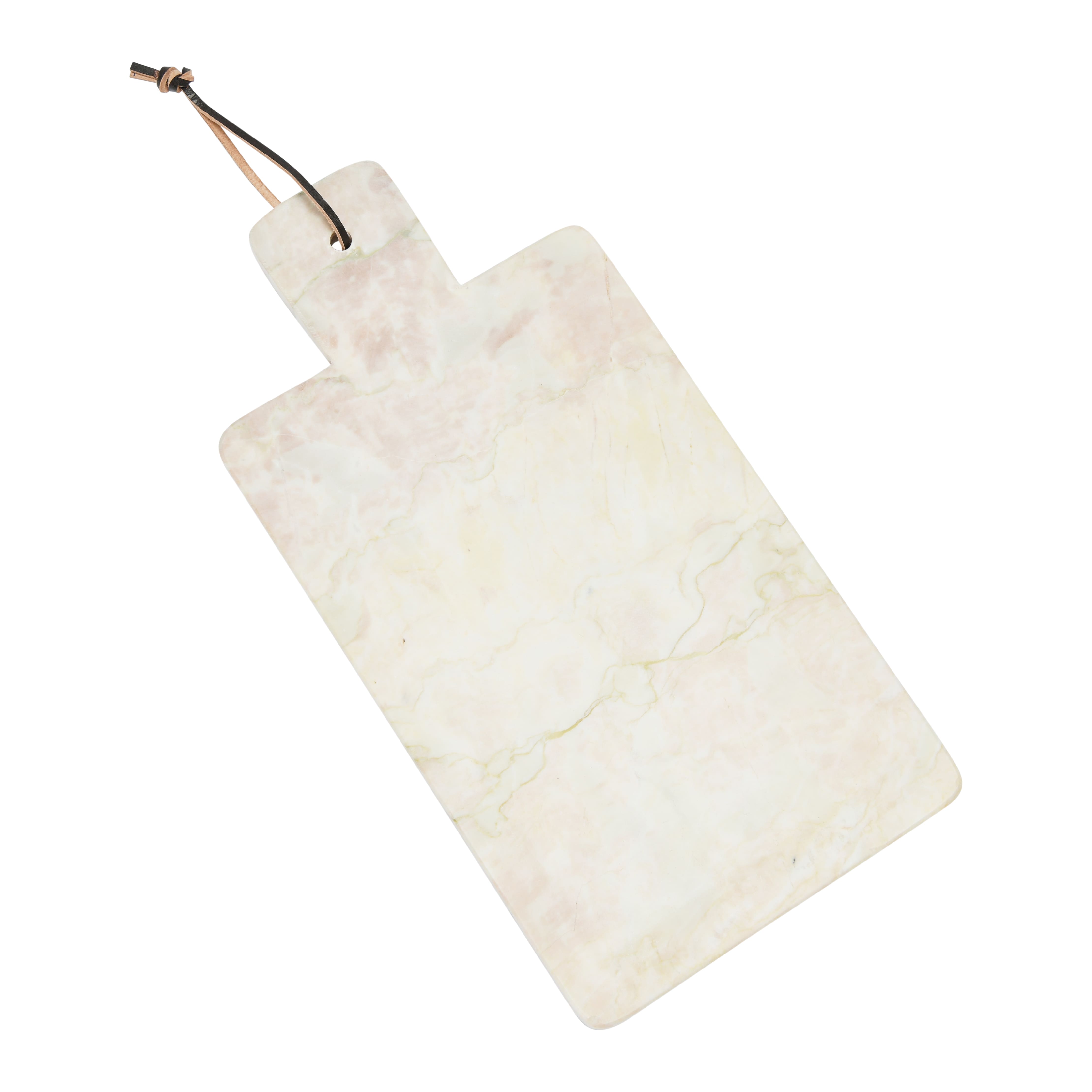 Hello Honey® 16" Sage Color Marble Cutting Board/Tray with Leather Tie ...