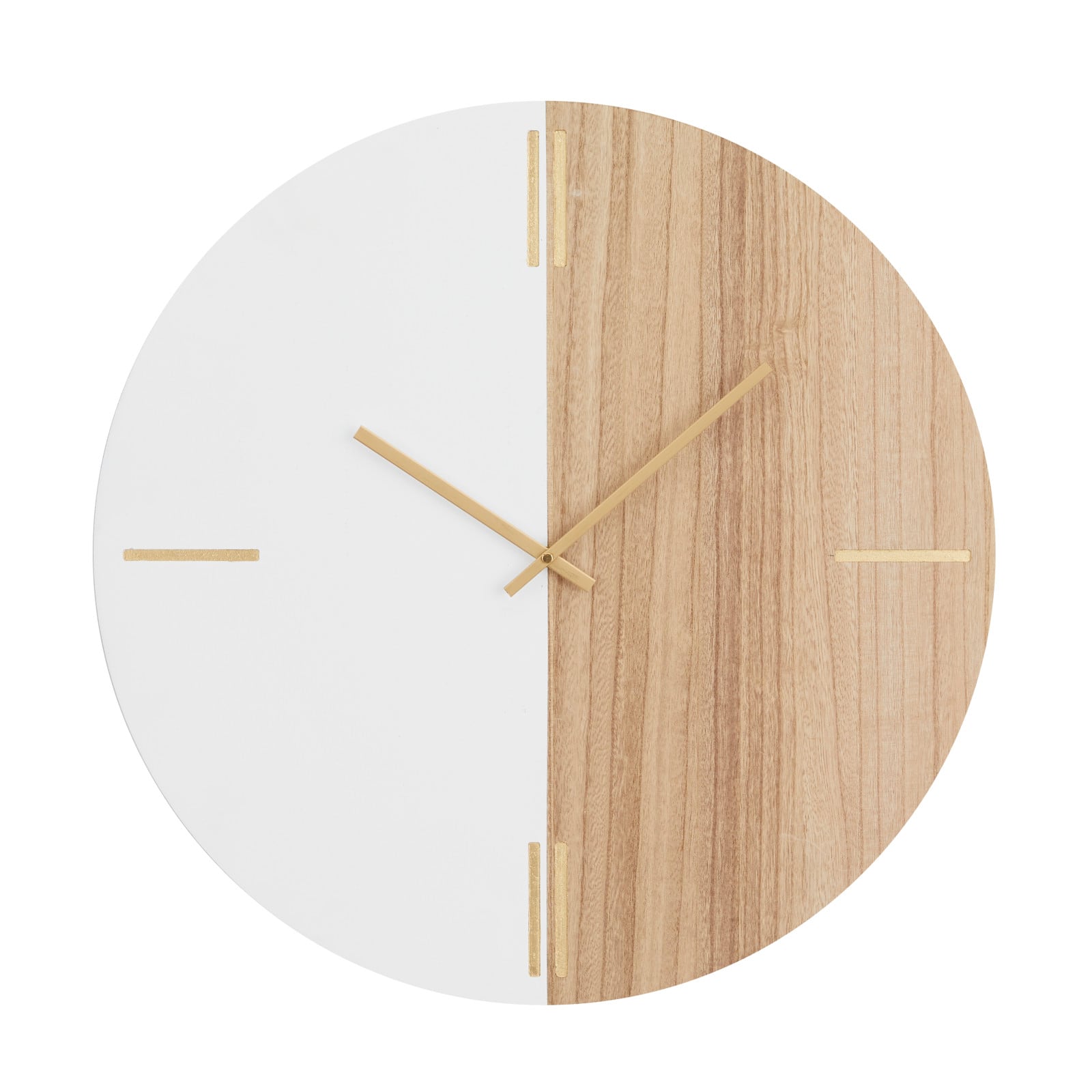 Brown MDF Contemporary Wall Clock, 24" x 24" x 2" | Michaels