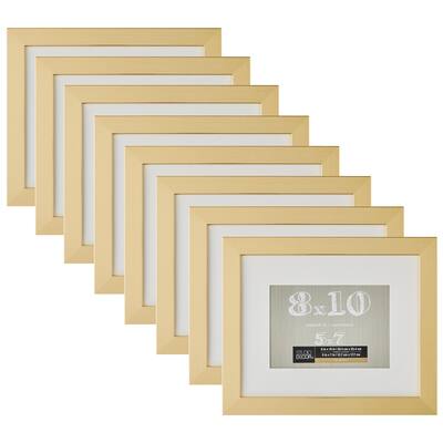8 Pack: Gold Metallic Frame with Mat, Belmont by Studio Décor® | Michaels