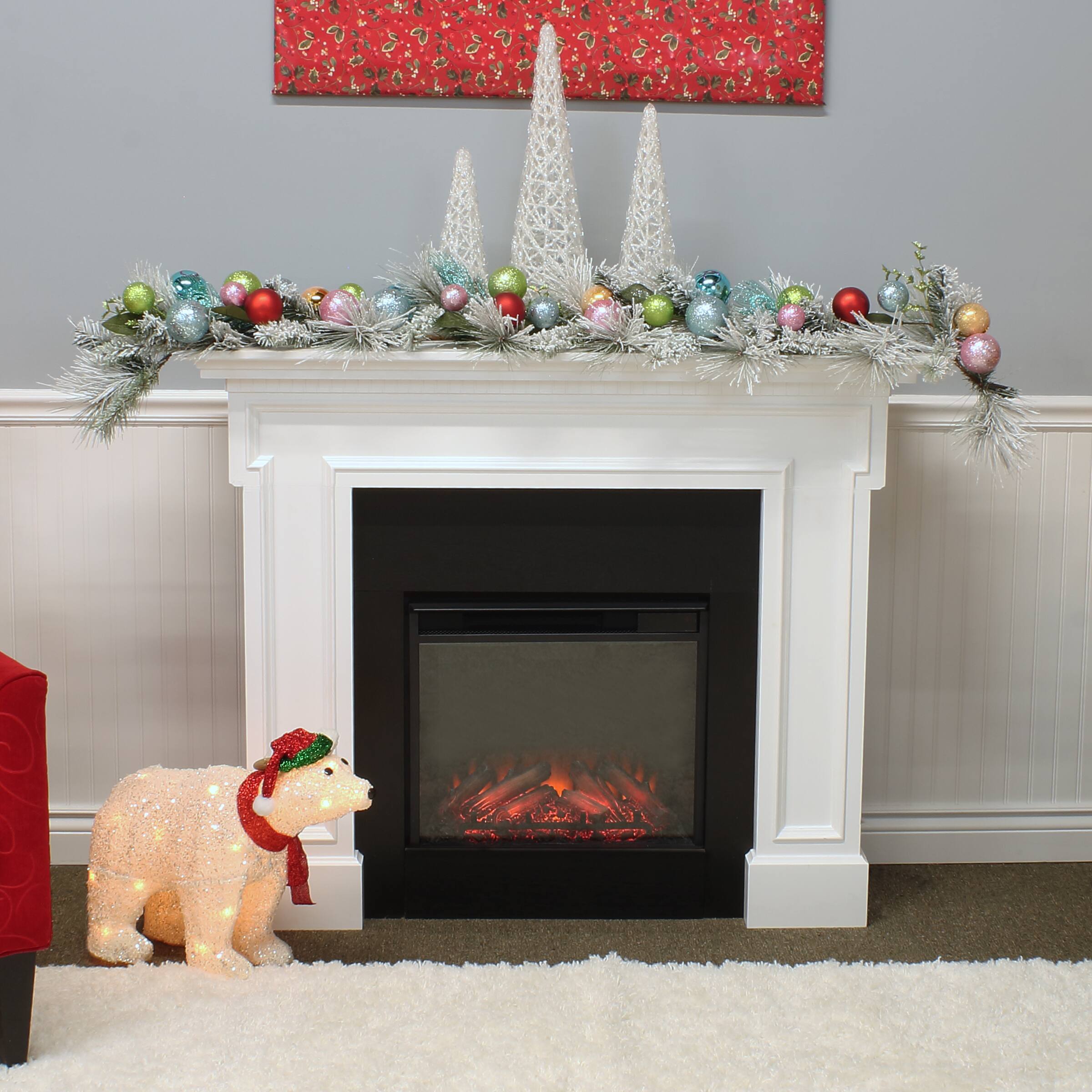 68" Snowy Pine Decorated Garland | Christmas Garlands | Michaels