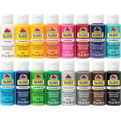 Apple Barrel® Gloss Acrylic Craft Paint 16 Color Set | Michaels