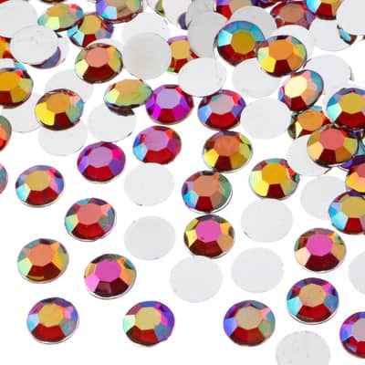 John Bead Acrylic Round Flat Back Rhinestones, 10mm | Michaels