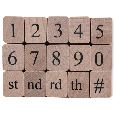 Numbers Wood Stamp Set by Recollections™ | Michaels