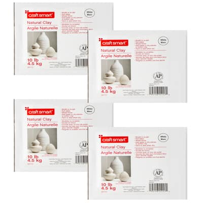 Buy in Bulk - 4 Pack: 10lb. (40lb. total) Natural Clay by Craft Smart ...