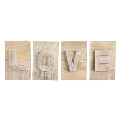 40" Rustic Farmhouse LOVE Wall Art Decor | Michaels