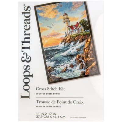 Lighthouse Counted Cross Stitch Kit by Loops & Threads® | Michaels