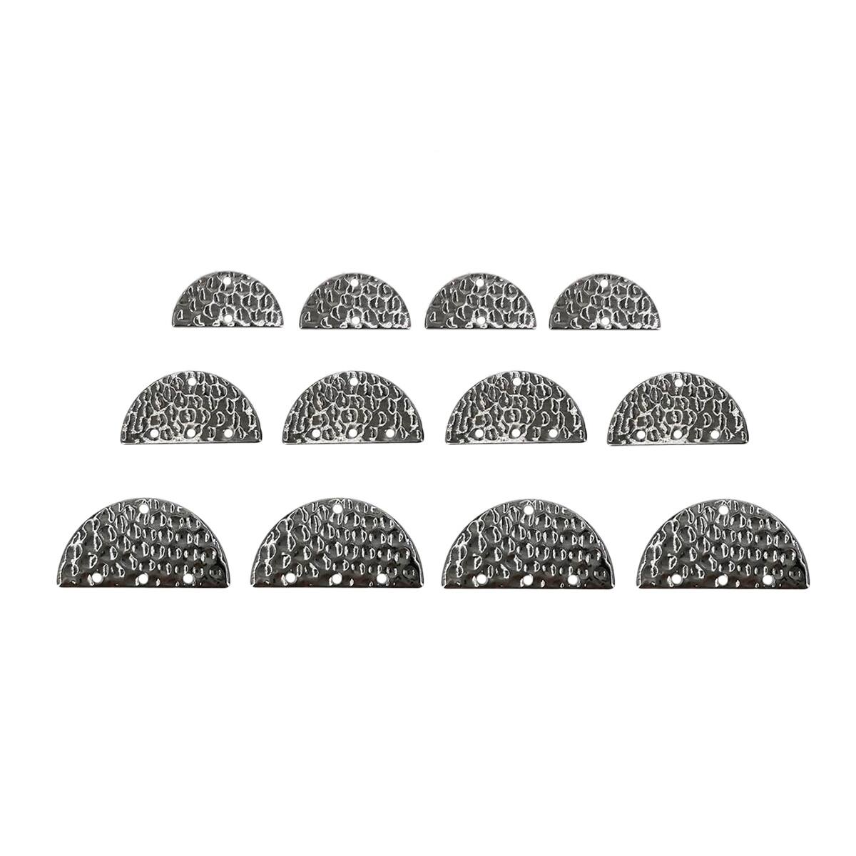 Hammered Half Round Connectors by Bead Landing™ Creations | Michaels