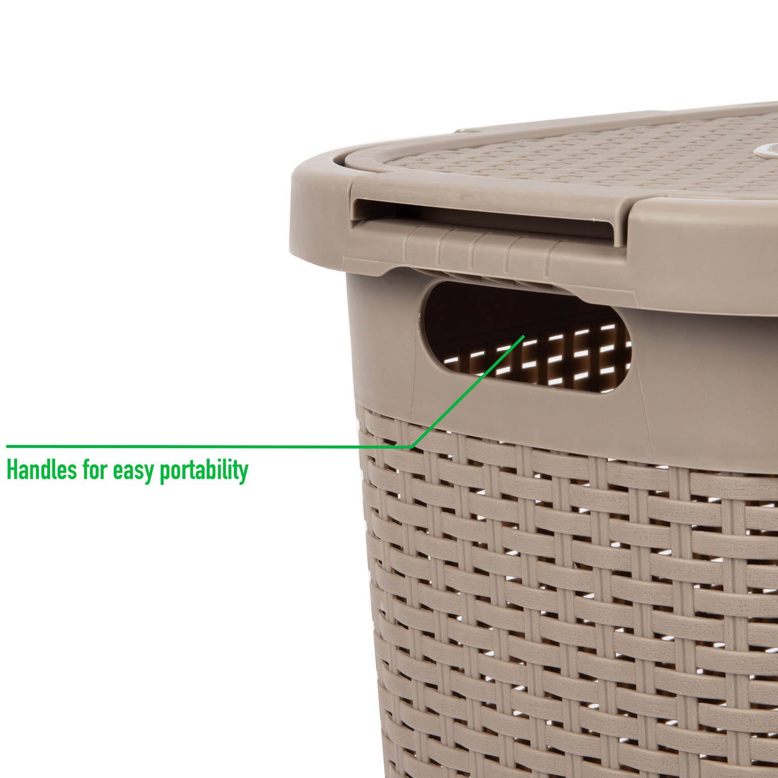 Mind Reader 60L Hamper Laundry Basket with Cutout Handles | Michaels