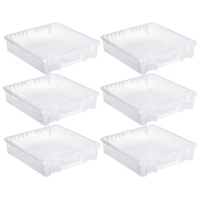 Buy in Bulk - 6 Pack: 12" x 12" Latching Storage Case by Simply Tidy ...