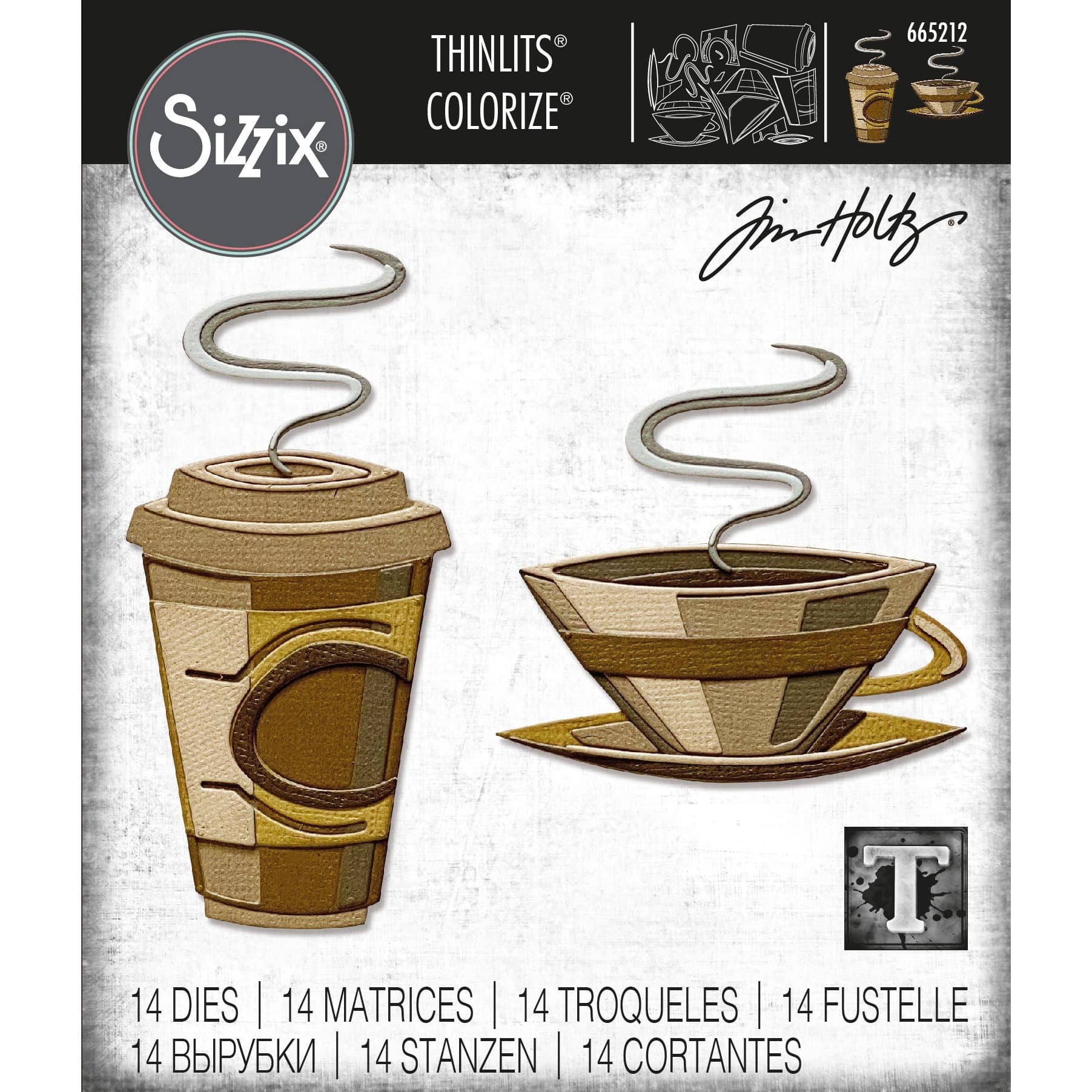 Sizzix® Thinlits® Colorize® Tim Holtz® Café Colorize Dies | Michaels