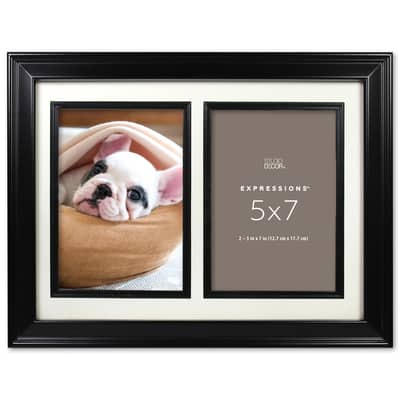 Expressions™ 2 Opening Collage Frame by Studio Décor®, Size: 5" x 7 ...