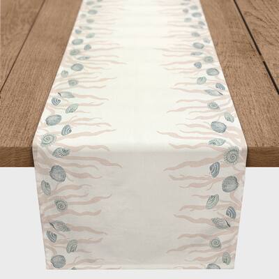 Shell & Coral Border Cotton Twill Runner | Michaels