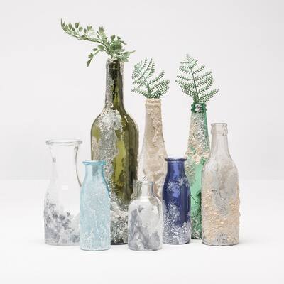 Faux Sand-Blasted Bottles | Projects | Michaels