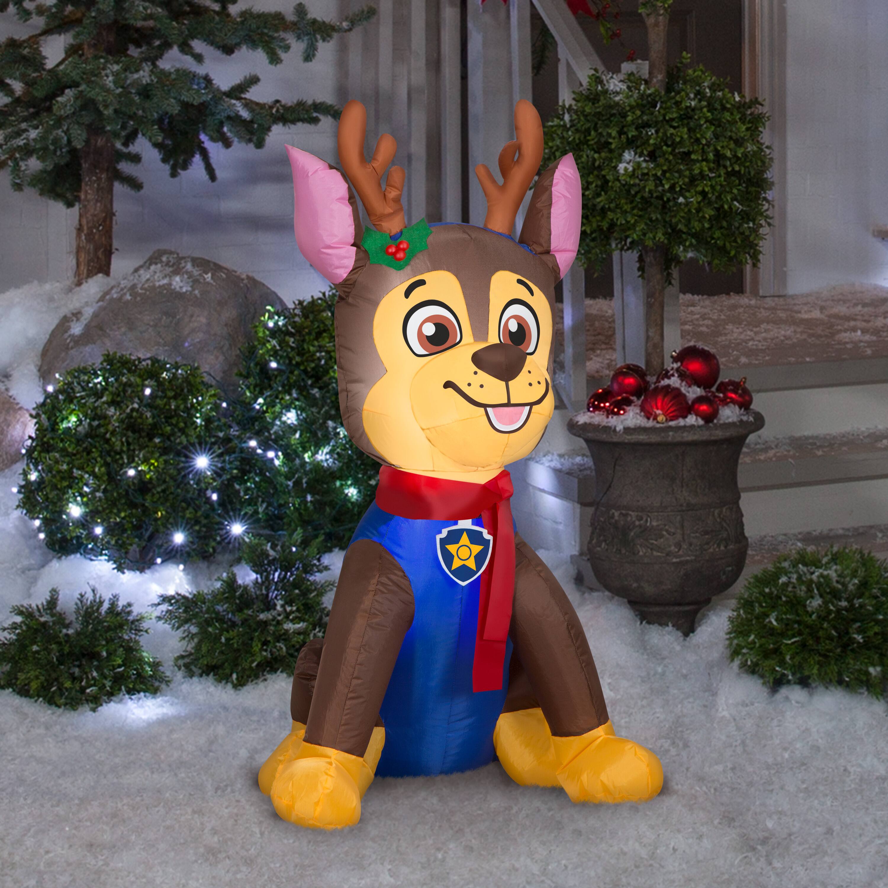Airblown Nick Chase With Antlers & Scarf | Christmas Inflatables | Michaels