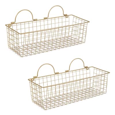 DII® Medium Wire Wall Baskets, 2ct. | Michaels