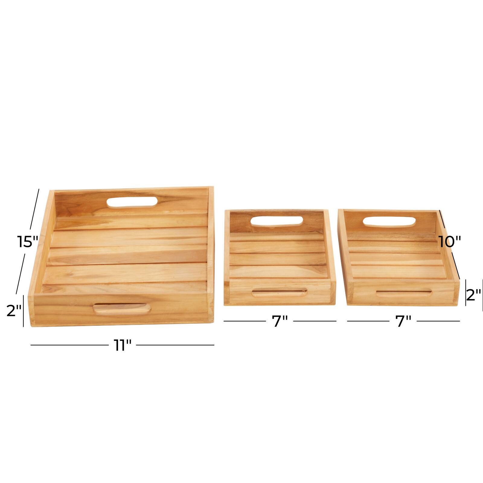 Brown Coastal Tray Set | Michaels