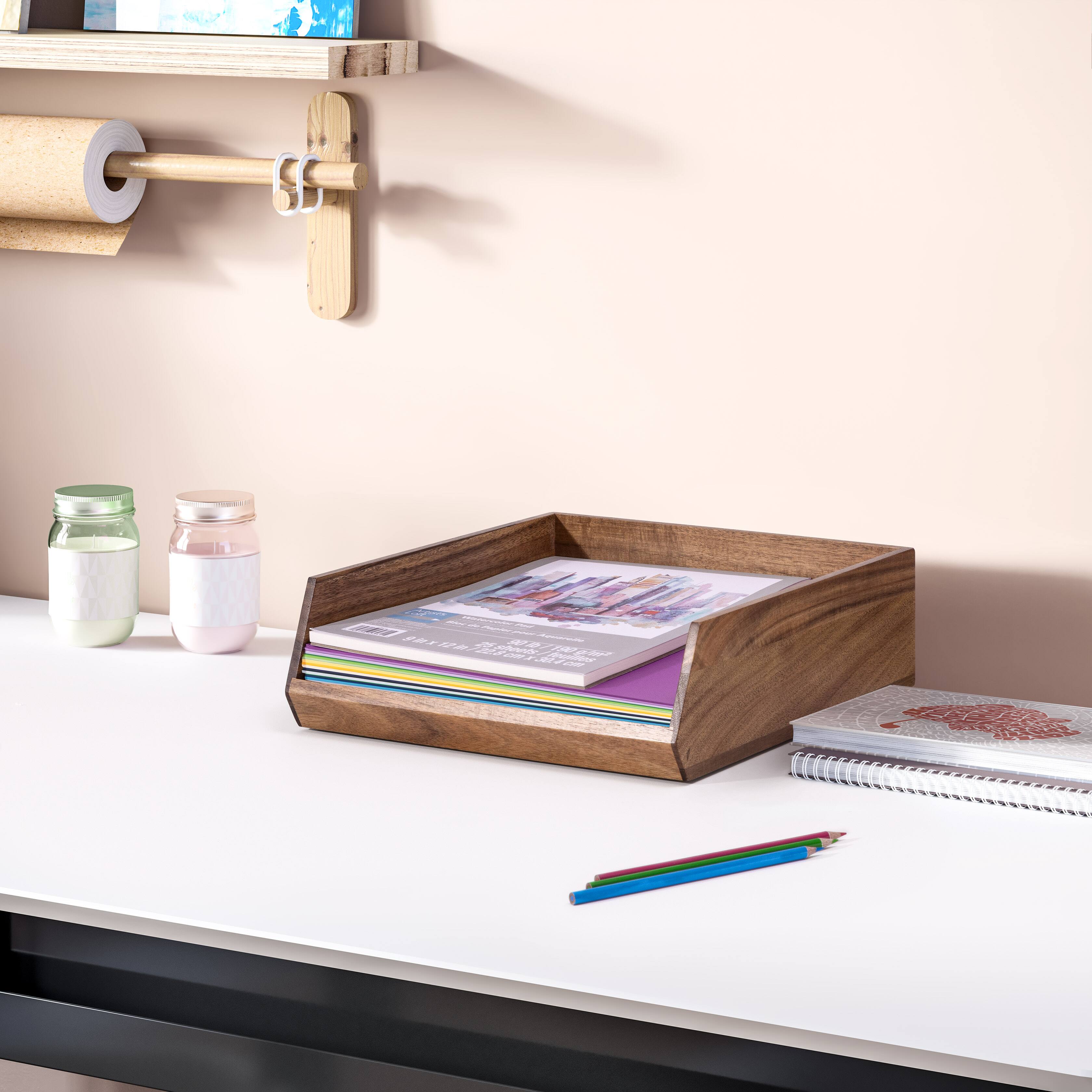 Plateau empilable en bois d'acacia Seville Classics | Michaels