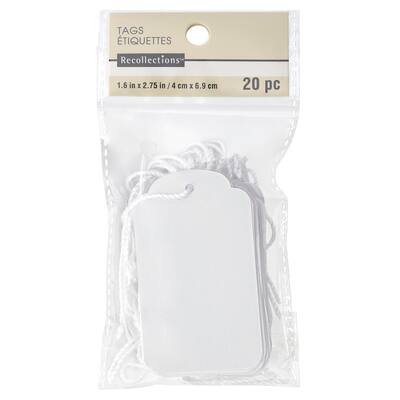 Buy in Bulk - 12 Packs: 20 ct. (240 total) White Gift Tags by ...