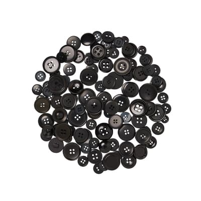 Black Buttons Value Pack By Loops & Threads® | Michaels