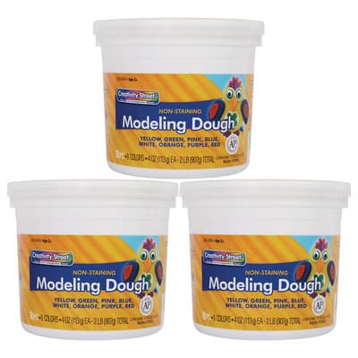 Creativity Street® 4oz. Modeling Dough Pack, 3ct. | Michaels