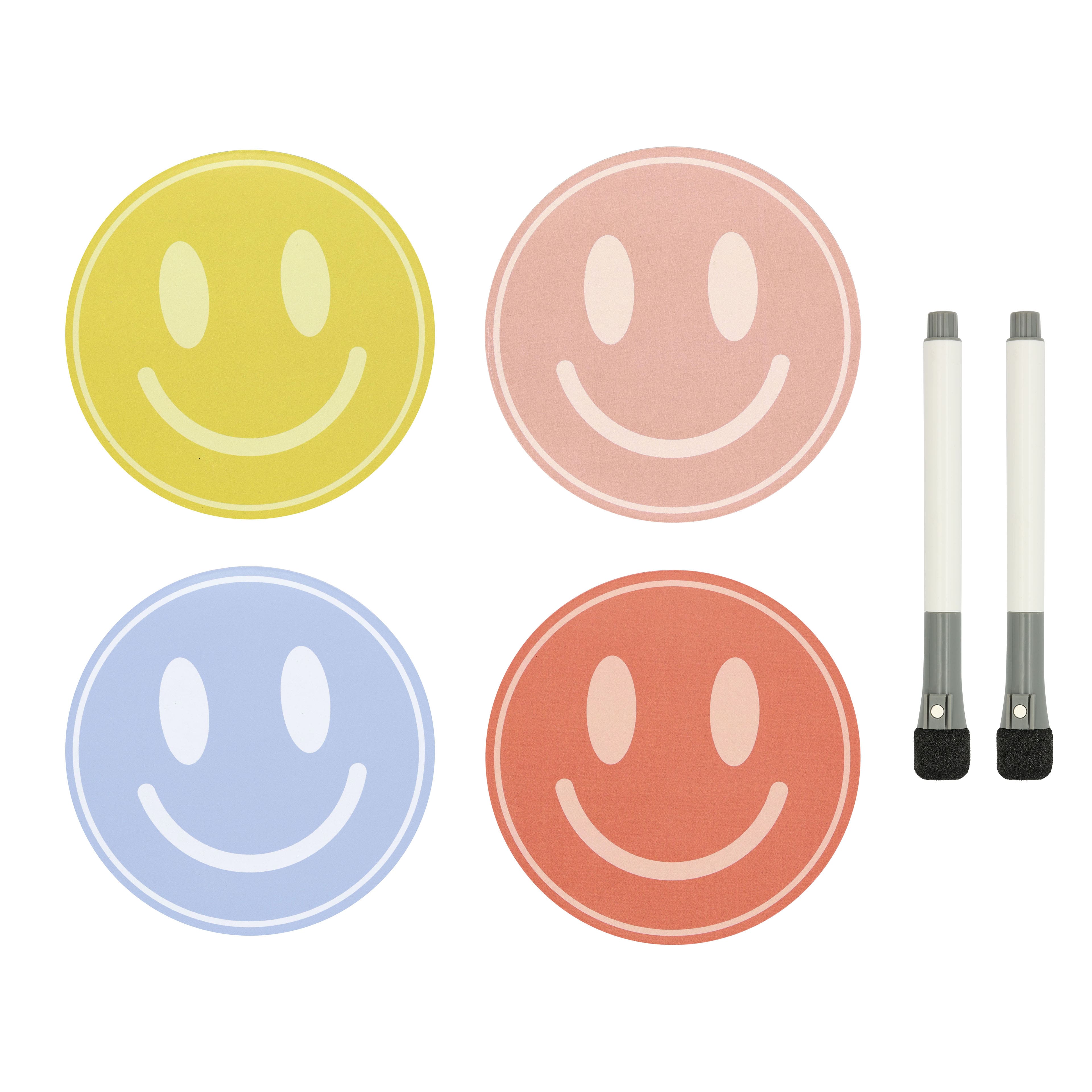 Class Rules! Smiley Face Dry-Erase Magnet Set by B2C™ | Michaels