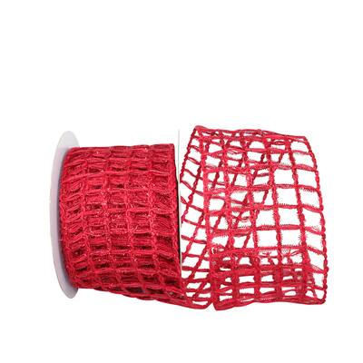 JAM Paper 4" x 10yd. Grand Jute Box Sparkle Wired Mesh Ribbon | Michaels