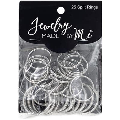 Jewelry Made By Me™ Silver Large Split Rings, 25ct. | Michaels